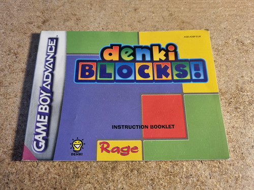 Denki Blocks! Manual booklet Gameboy advance | MyRetroShop.com
