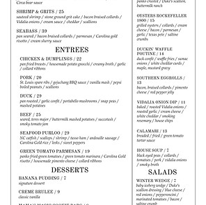 CIRCA 1800 Downtown Fayetteville's Dining Destination