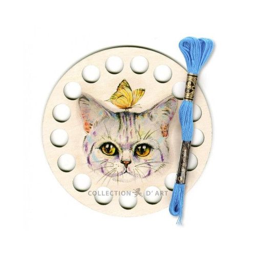 Cat/Round - Embroidery Thread Organiser (Buratini) | StitchMakers