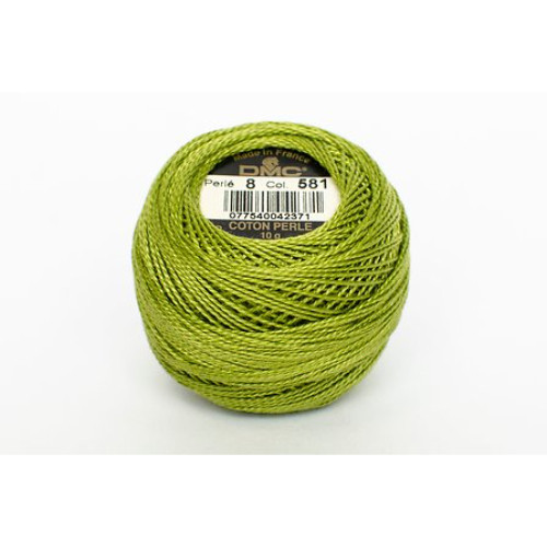 DMC Perle Cotton #8 - 581 Grasshopper | StitchMakers