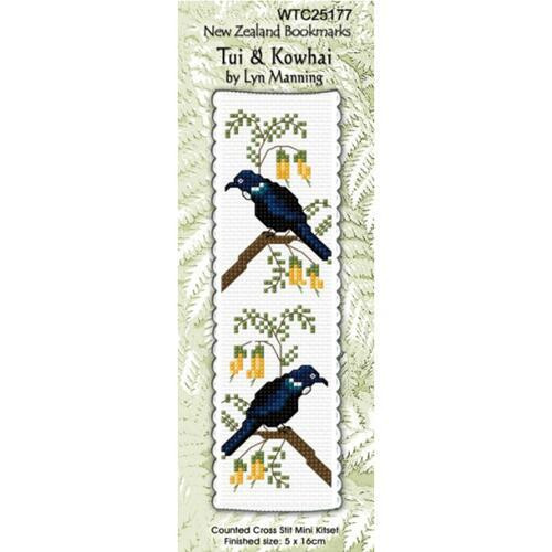 Tui & Kowahi Bookmark Cross Stitch Kit | StitchMakers