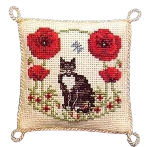 Cross Stitch Pincushion Kit - Poppy | StitchMakers
