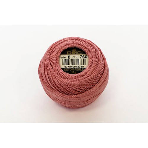 DMC Perle Cotton #8 - 760 Dusty Pink | StitchMakers