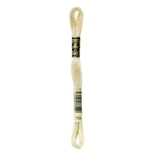 DMC Six Strand Embroidery Floss - 739 Dune | StitchMakers