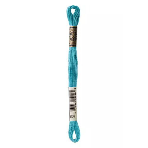 DMC Six Strand Embroidery Floss - 807 Turquoise Tide | StitchMakers