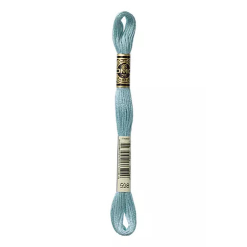 DMC Six Strand Embroidery Floss - 598 Pale Lagoon | StitchMakers