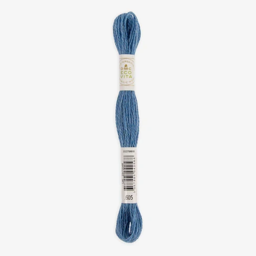 DMC Eco Vita 360 Naturally Dyed Organic Wool Thread - 605 Azure Indigo ...