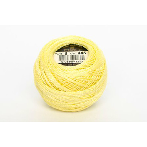 DMC Perle Cotton #8 - 445 Buttered Popcorn | StitchMakers