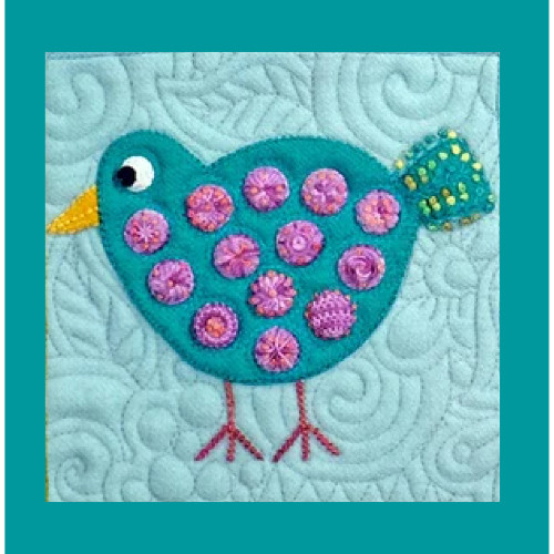 Sue Spargo Chirp Quilt - Bird Kit 7 | StitchMakers