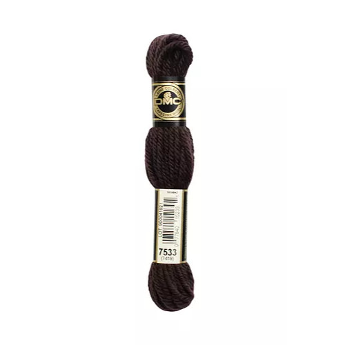 DMC Tapestry Wool - 7533 Very Dark Mocha Brown | StitchMakers