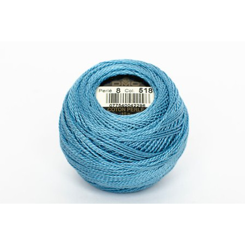 DMC Perle Cotton #8 - 518 Nattier Blue | StitchMakers