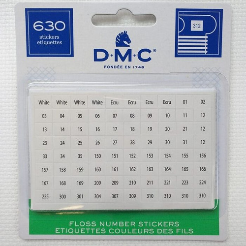 DMC Floss Number Stickers | StitchMakers