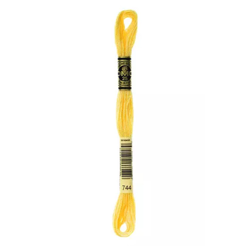 DMC Six Strand Embroidery Floss - 744 Grapefruit | StitchMakers