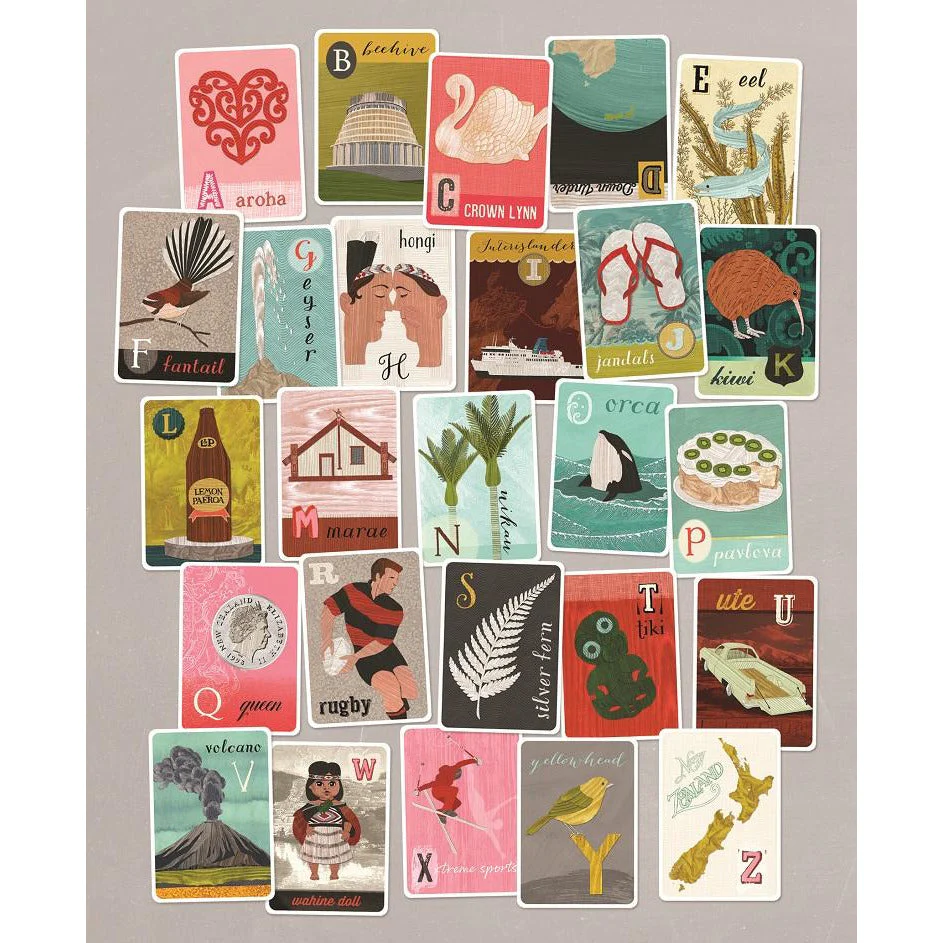 Kiwi Alphabet Set - ABC wall frieze | StitchMakers