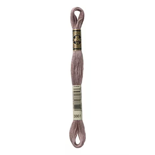 DMC Six Strand Embroidery Floss - 3861 Light Taupe | StitchMakers