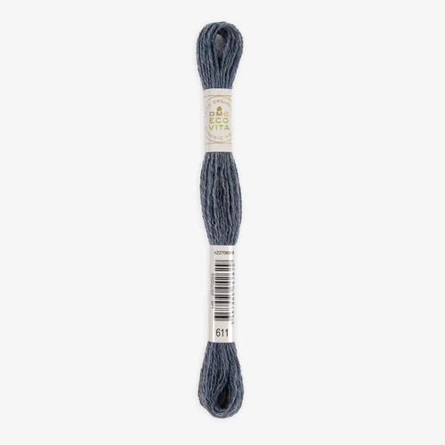 DMC Eco Vita 360 Naturally Dyed Organic Wool Thread - 611 Cloud Indigo ...
