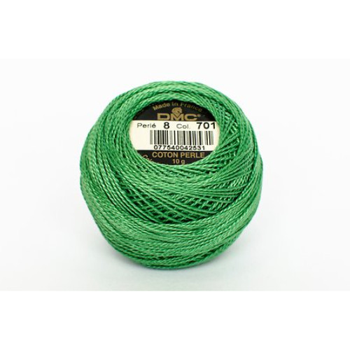 DMC Perle Cotton #8 - 701 Grass | StitchMakers