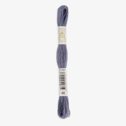 DMC Eco Vita 360 Naturally Dyed Organic Wool Thread - 602 Mist Indigo ...