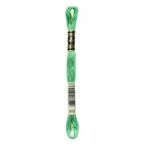 DMC Six Strand Embroidery Floss - 913 Jade | StitchMakers