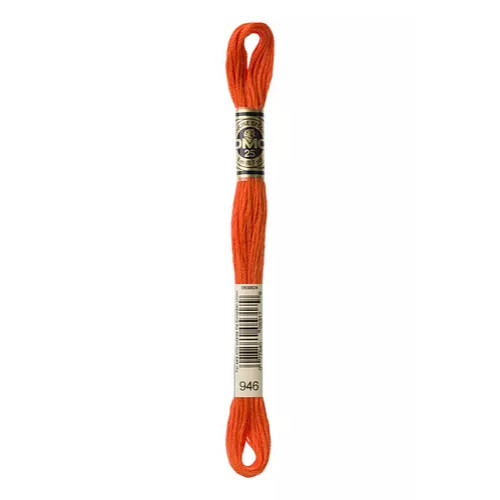 DMC Six Strand Embroidery Floss - 946 Fire | StitchMakers