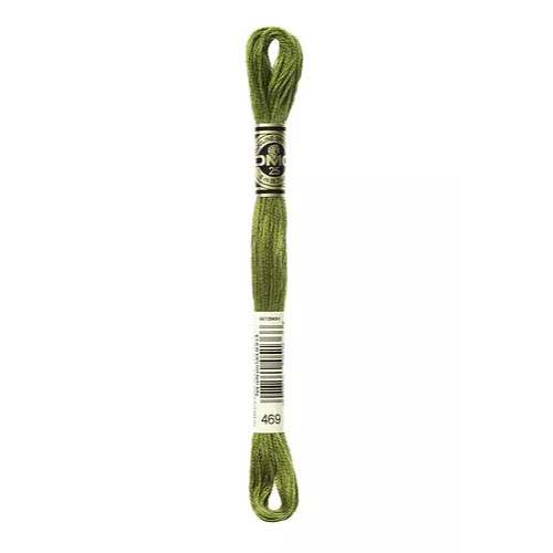 DMC Six Strand Embroidery Floss - 470 Olive Green | StitchMakers