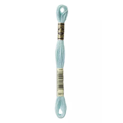 DMC Six Strand Embroidery Floss - 3811 Blue Waterfall | StitchMakers