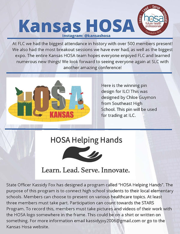 Resources for Students | Kansas HOSA