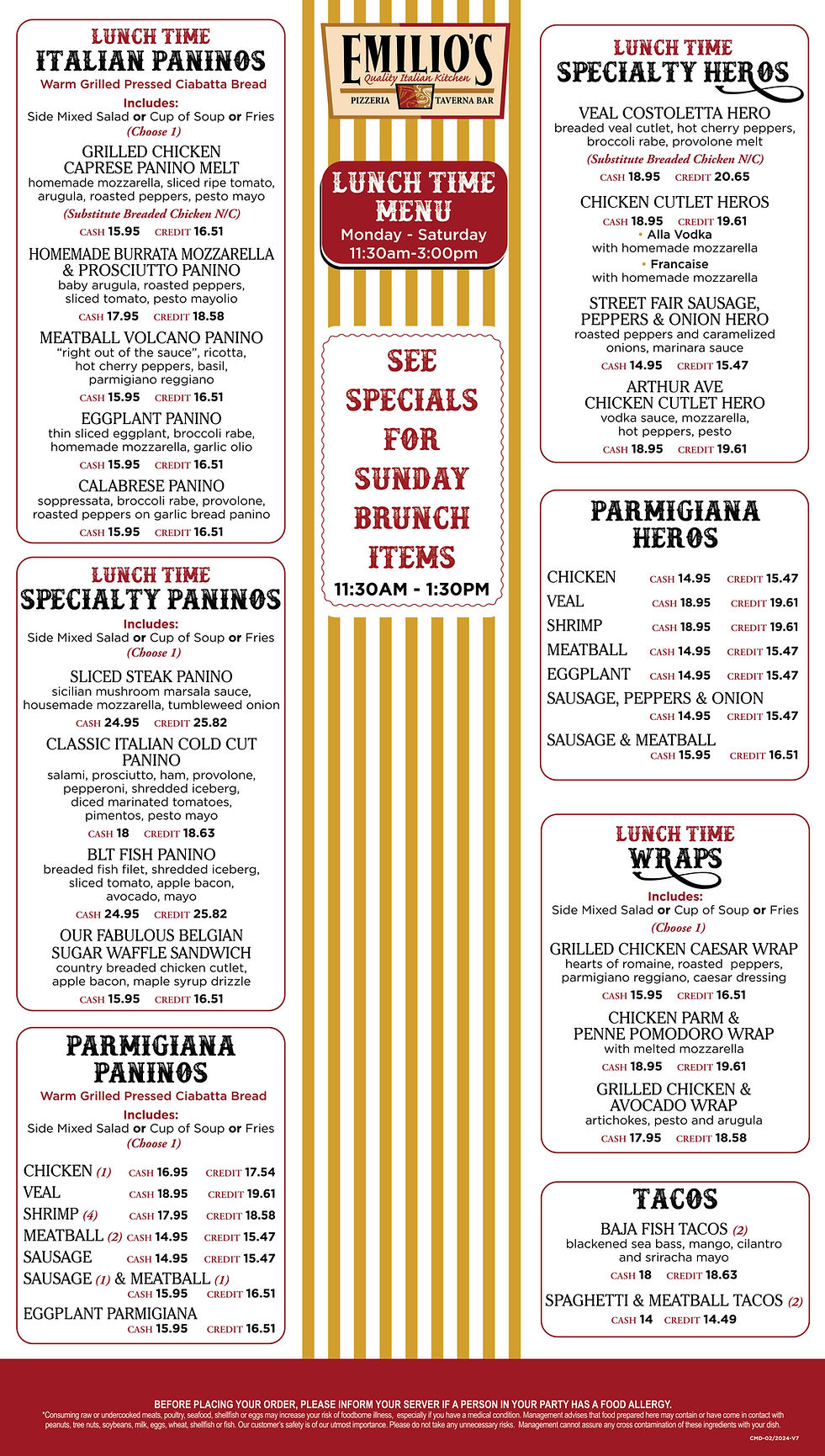 LUNCH | Emilios