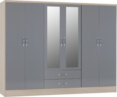 6 DOOR NEVADA WARDROBE | THE LIVINGROOMS INTE