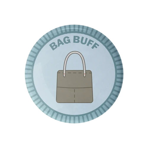 Camp Stitchwood Bag Buff Purl Scouts Merit Badge | lovelyarns