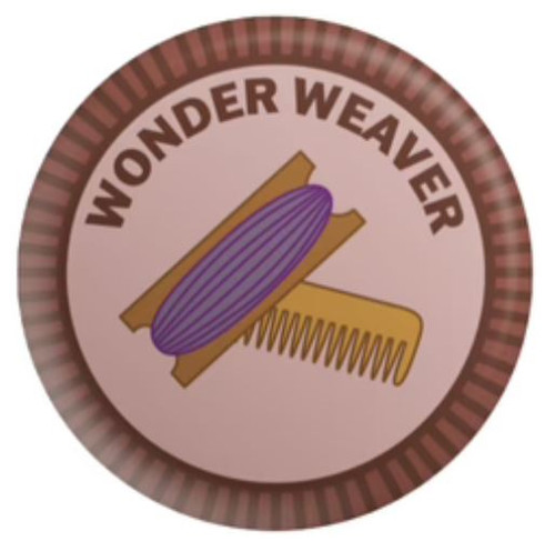 Camp Stitchwood Wonder Weaver Purl Scouts Merit Badge | lovelyarns