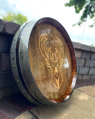 Milwaukee Bucks Barrel Top Sign | Wisconsin Barrel Co