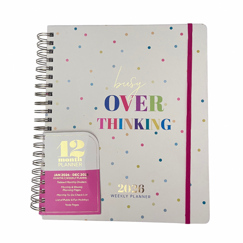 Busy Over Thinking Large Planner | En Core: Barbados