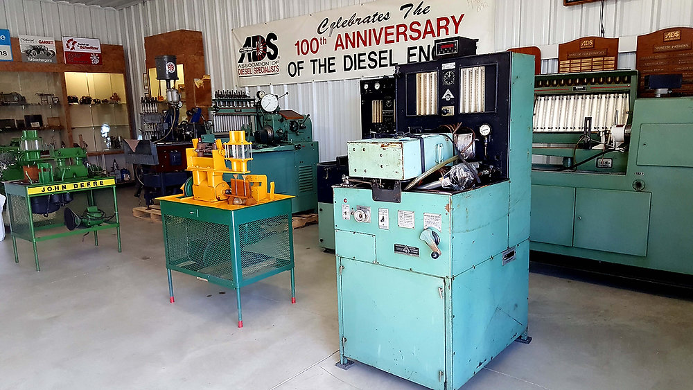 Test stands.The Schroeter Diesel Technology Museum