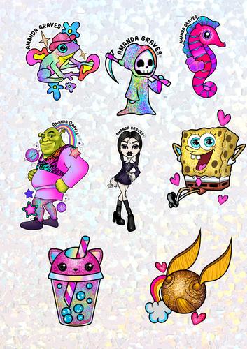 Amanda Graves Sticker Pack | Glitter Me