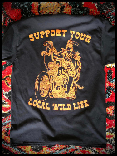 SUPPORT YOUR LOCAL WILD LIFE unchained hawg shirt | killscumspeedcult