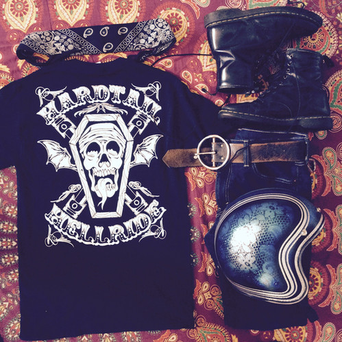 HARDTAIL HELLRIDE coffin carnival chopper ride tee | killscumspeedcult