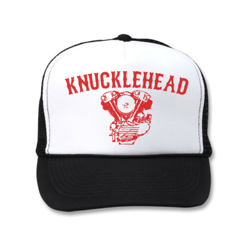 KNUCKLEHEAD ENGINE WHITE/BLACK HATS | killscumspeedcult