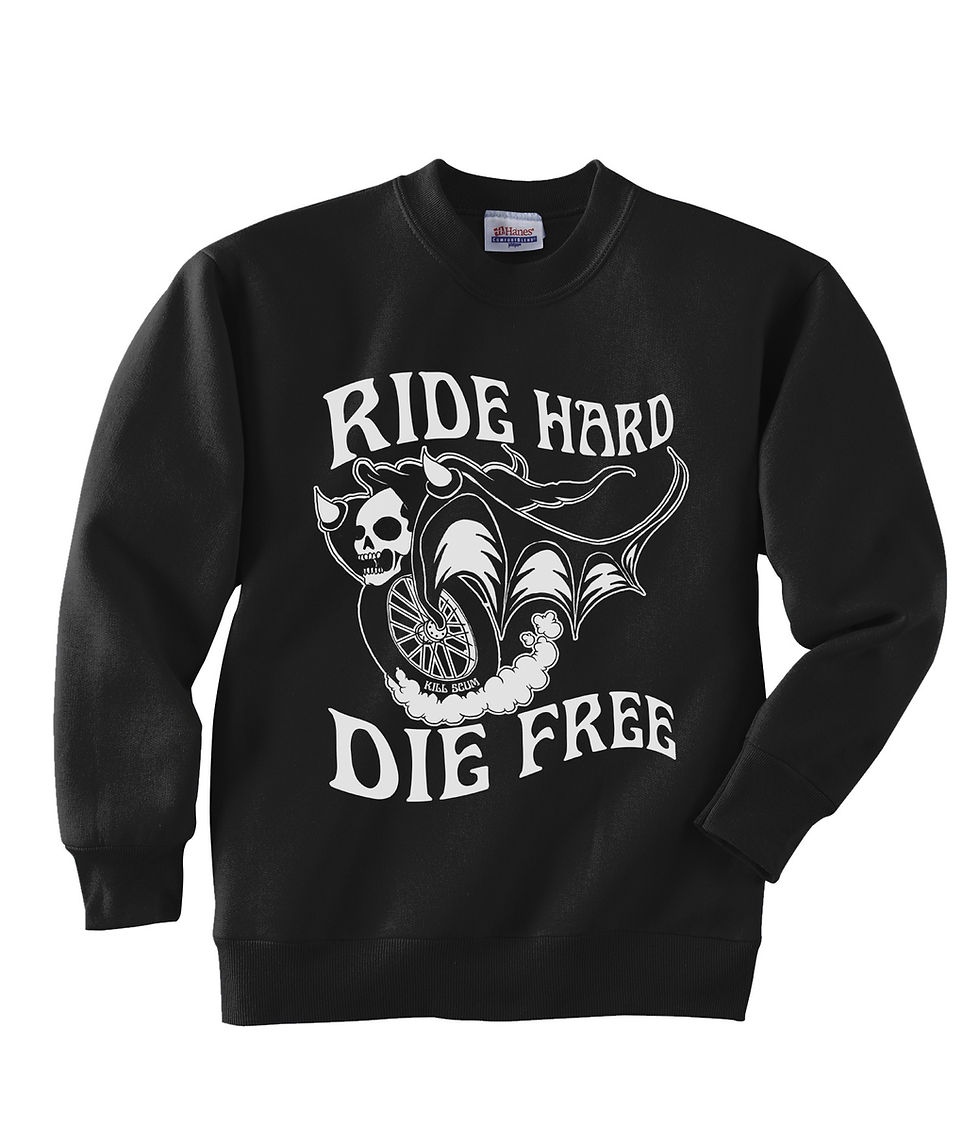 RIDE HARD DIE FREE FLEA SWEAT | killscumspeedcult