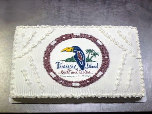 Gourmet Sheetcake with Logo / 1/2 sheet | thedelanobakery