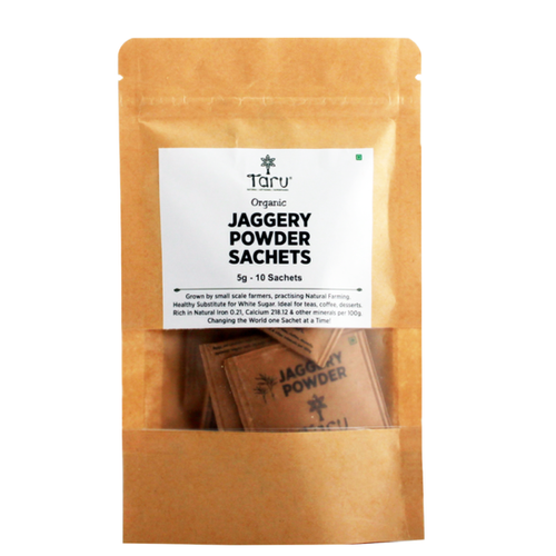 Jaggery Powder Sachets - 10pcs | Taru Naturals