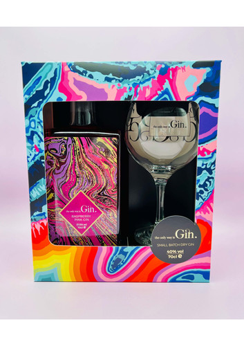 Raspberry Gin Gift Set | Pink Gin Gift Box | Gin Glass Gift 70cl | The ...
