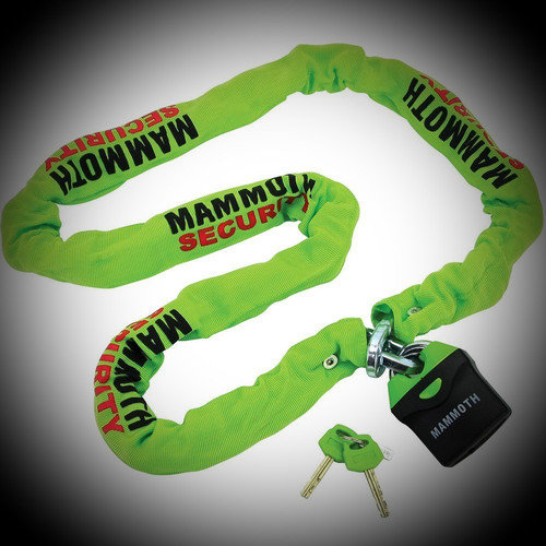 Mammoth LOCM009 1.8m x 10mm Square Link Chain & Lock | Into Gear