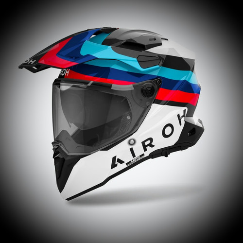 Airoh Commander 2 Doom Red/White/Blue Carbon Composite Adventure Rider ...