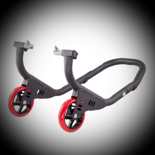 BikeTek Front Elite Pro Big Wheel Matt Black Track Paddock Stand | Into ...