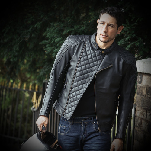Merlin Chester Cafe Racer Black Men's Leather Jacket | Into Gear