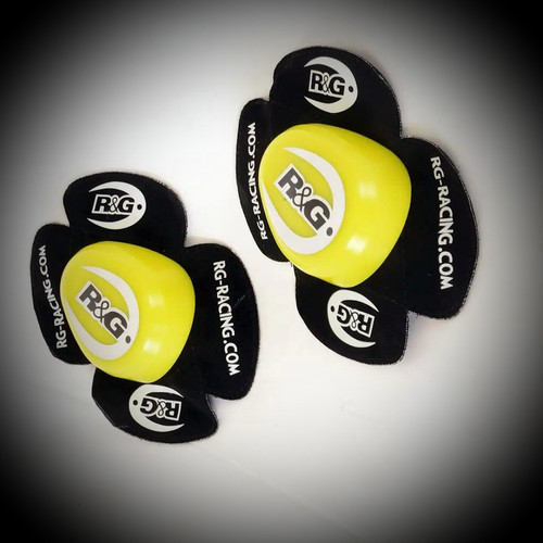 R&G Superbike Track Racing Yellow Aero Knee Sliders (Standard Profile ...