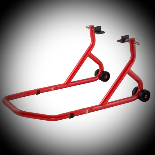 BikeTek S3 Red Universal Cup-Type Rear Swing Arm Paddock Stand | Into Gear