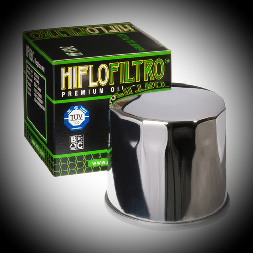 Hi Flo Oil Filter HF138C Premium Canister Oil Filter Chrome Finish ...