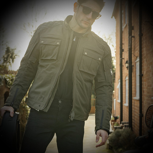Merlin Coplow Eco Laminate Green Riding Jacket | Into Gear